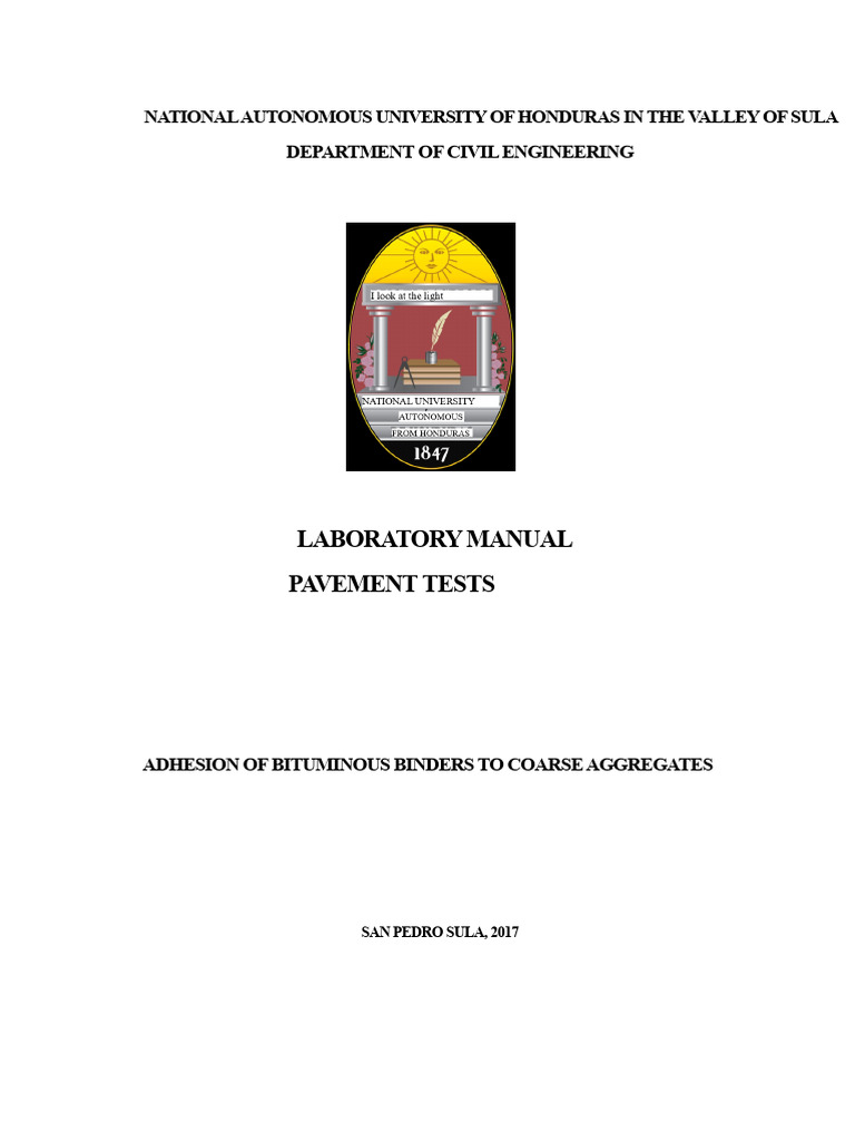 Adhesion of Bituminous Binders To Coarse Aggregates | PDF ...