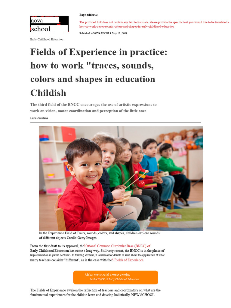 Fields of Experience in Practice: How To Work With "Traits, Sounds ...