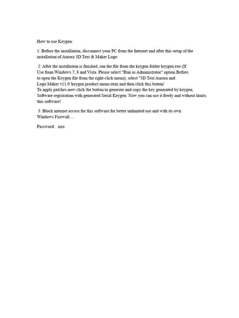 How To Use Keygen of AURORA 3D ANIMATION MAKER | PDF