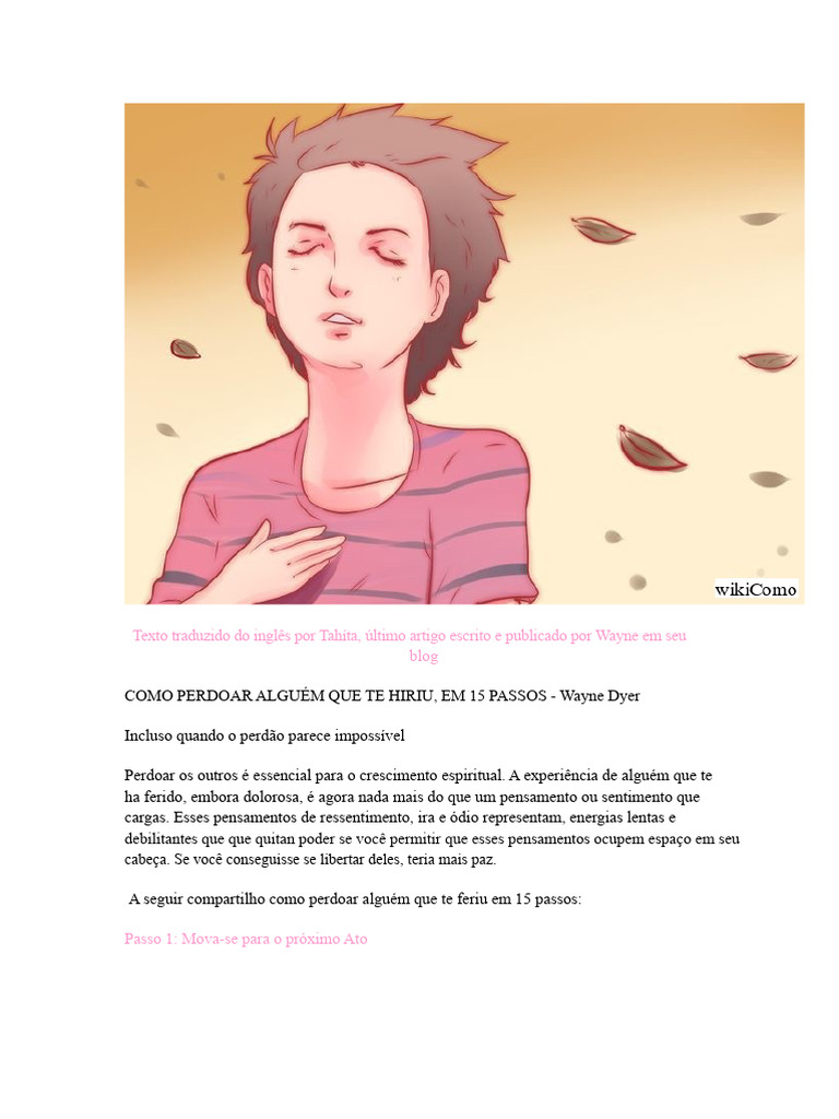Como Perdoar em 15 Passos | PDF | Amor | Deus
