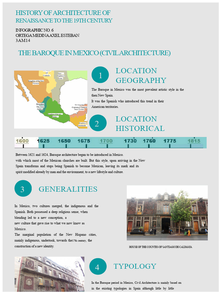 Mexican Baroque Architecture Overview | PDF | Mexico | New Spain