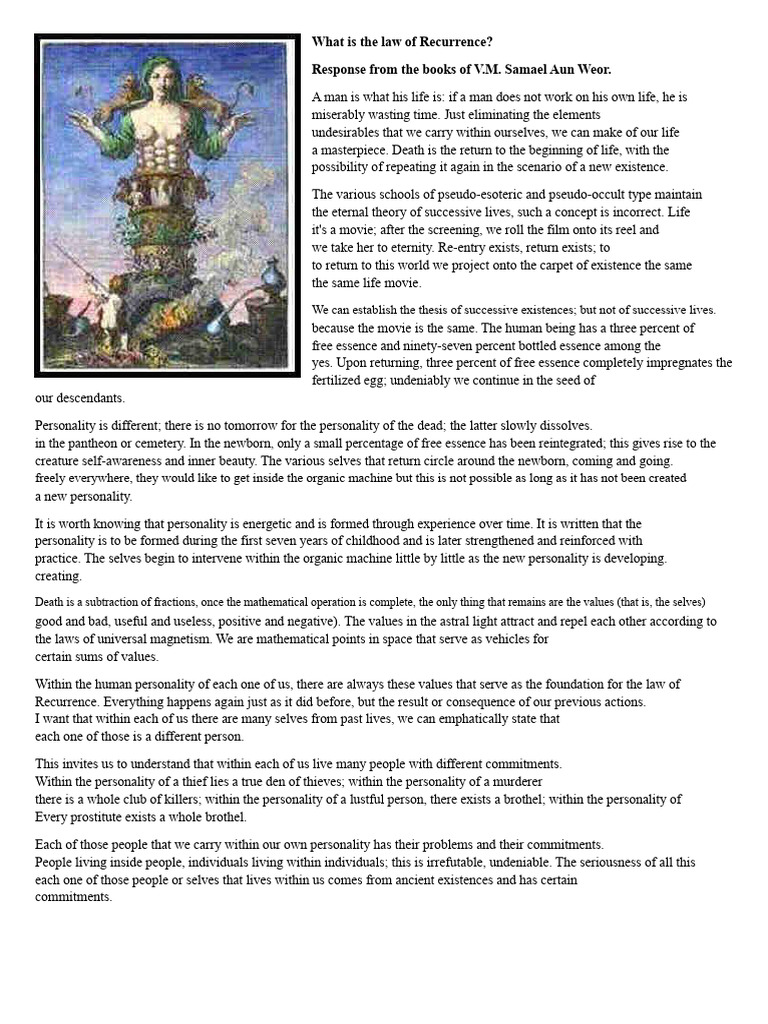 Law Recurrence Karma | PDF | Karma | Seven Deadly Sins