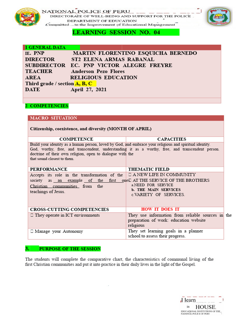 3rd SESSION No. 4 THE FIRST CHRISTIAN COMMUNITIES | PDF | Jesus ...