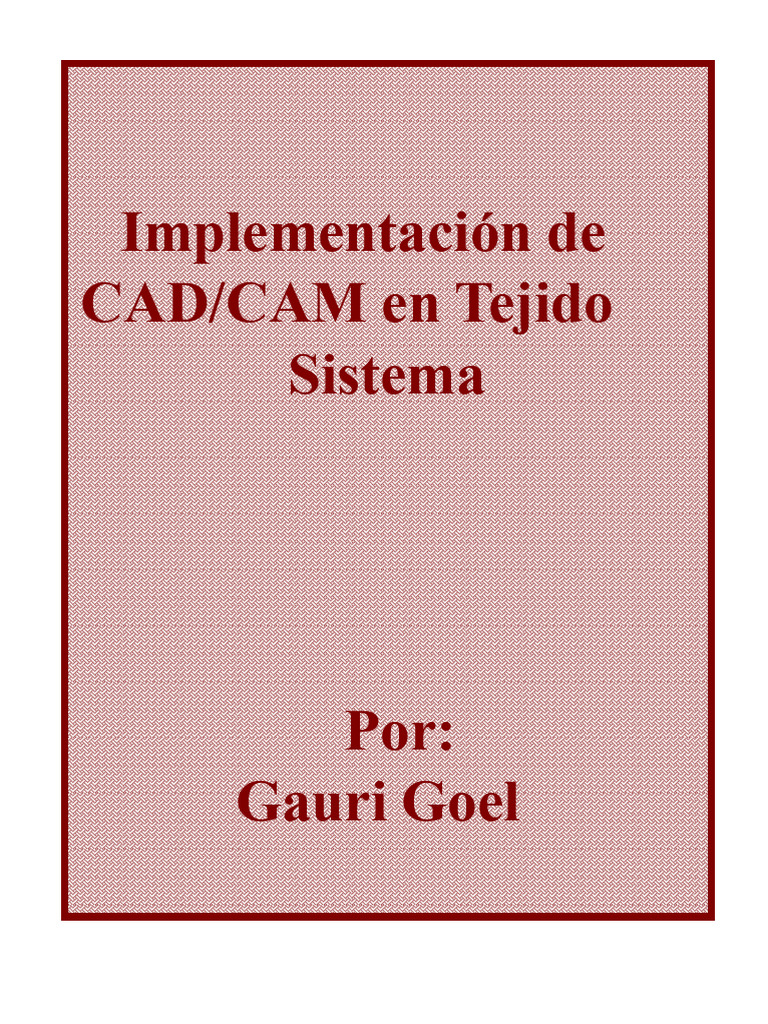 Para CAD CAM en Diseño Textil | PDF | Textiles | Telar