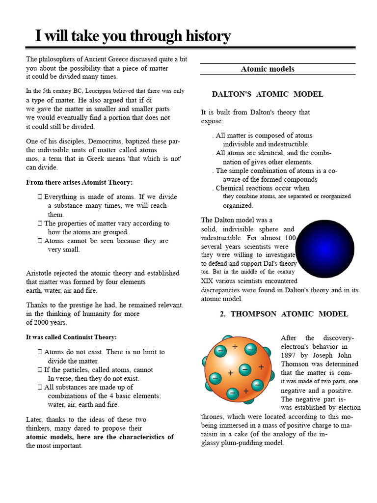 History of The Atom | PDF | Atoms | Electron
