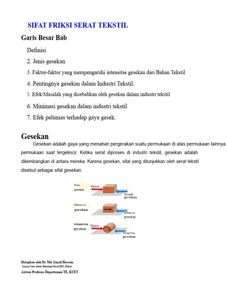 Sifat Gesekan | PDF