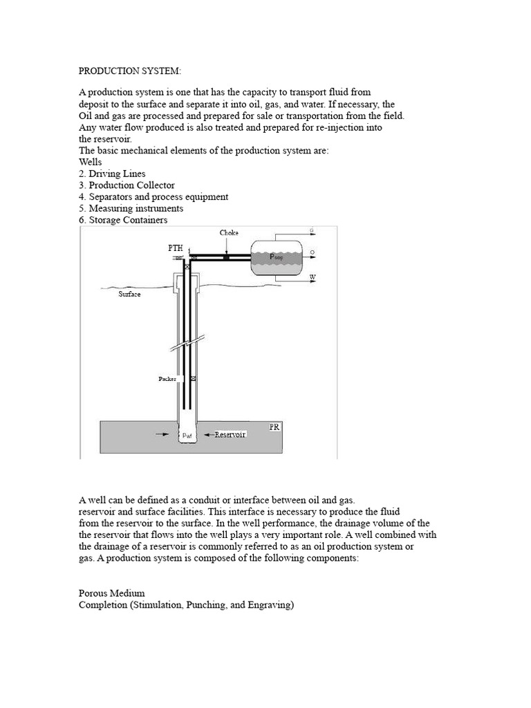 Oil and Gas Production System Overview | PDF | Fluid Dynamics ...
