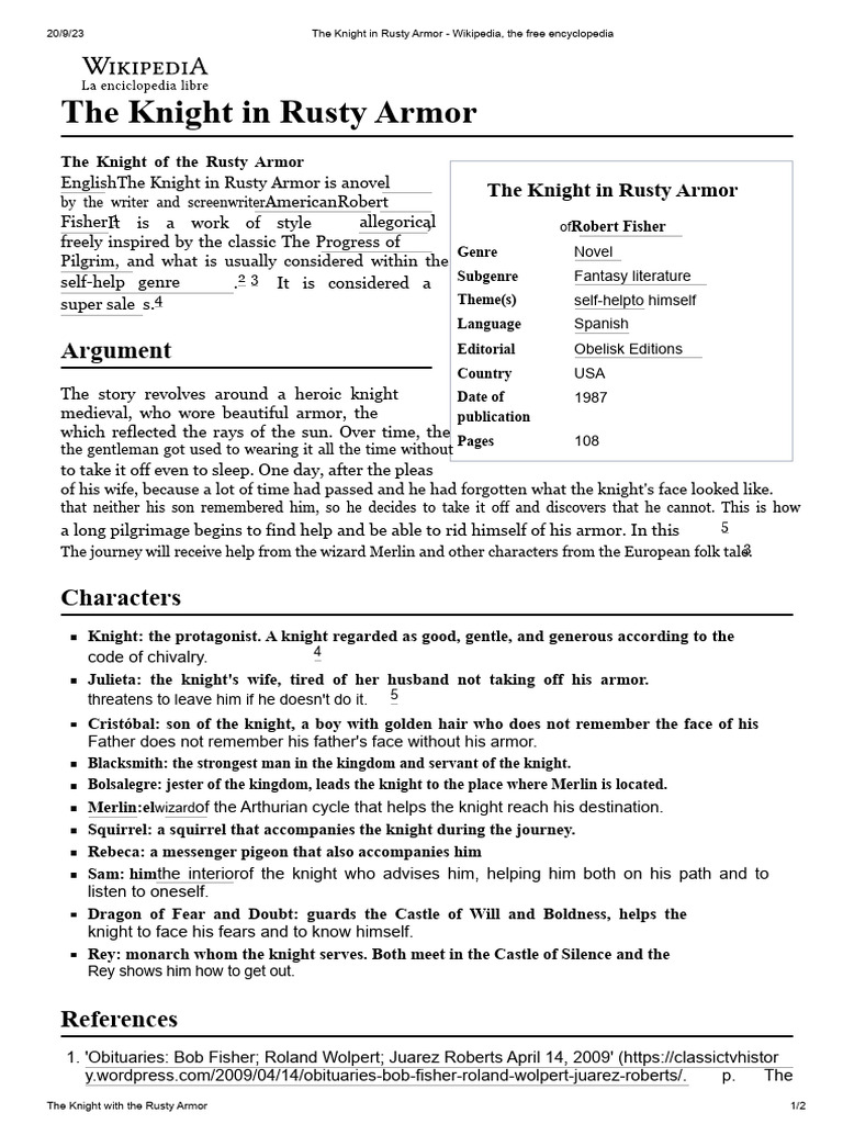 The Knight in Rusty Armor | PDF | Knight