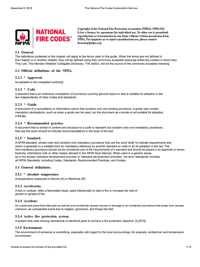 NFPA 921 - Guide For Fire and Explosion Investigations, 2017 Edition-3 ...