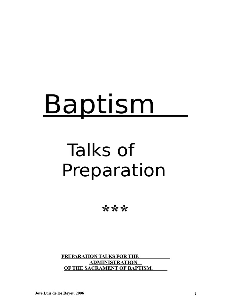 Baptism | PDF | Baptism | Catholic Church