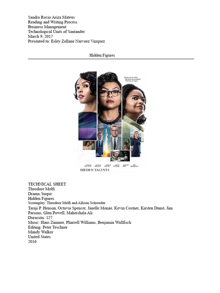 Hidden Figures | PDF | Hidden Figures | Flight