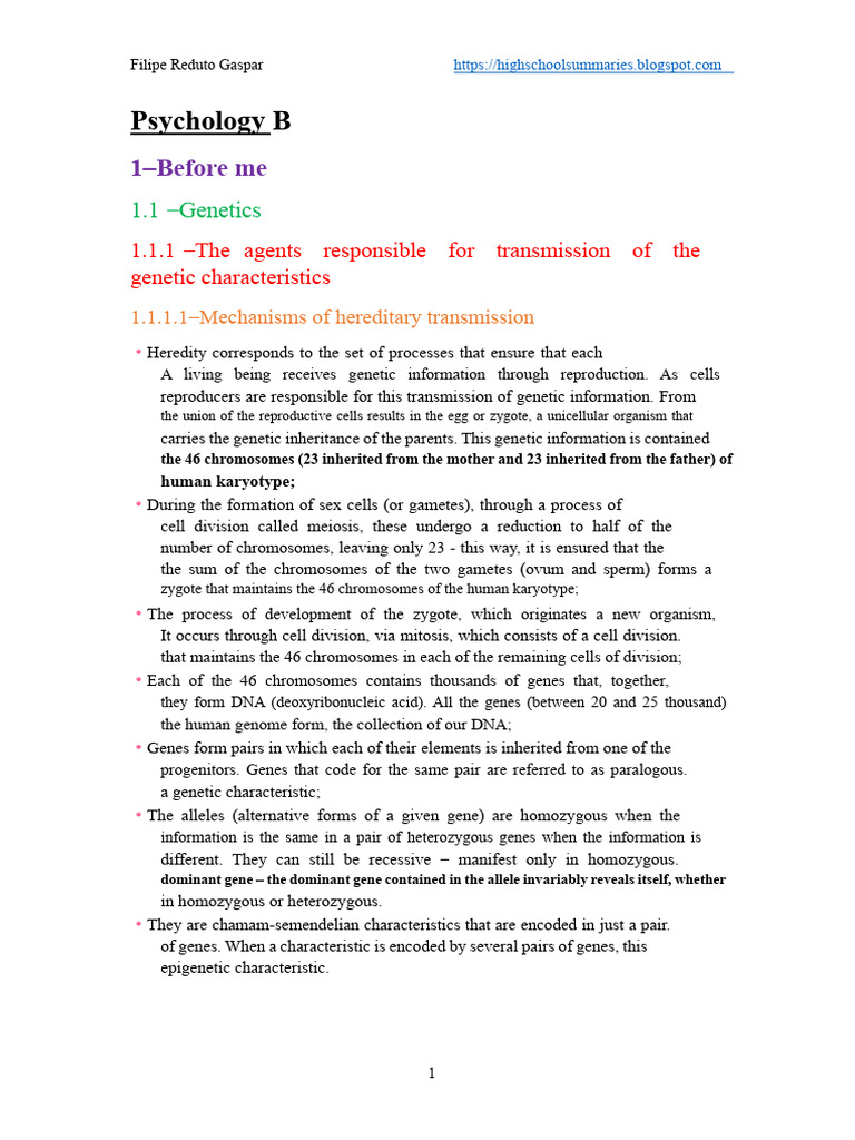 Genetics and Behavior in Psychology | PDF | Neuron | Genotype