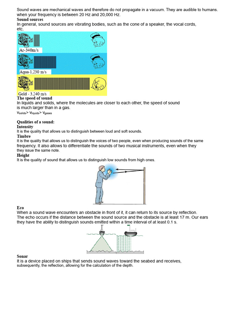 Activities About Waves and Sound | PDF | Sound | Waves