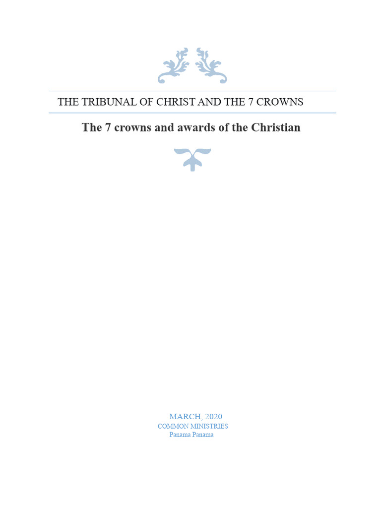 The Seven Crowns of Christian Reward | PDF | Jesus | Glory (Religion)