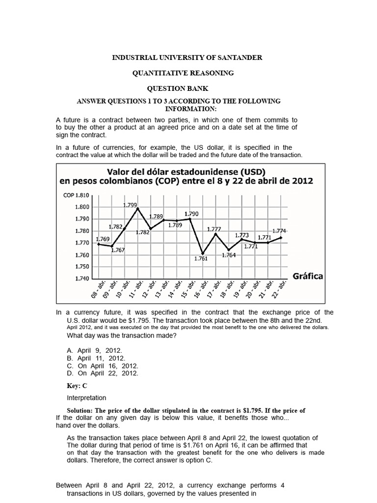 Consolidated Bank of Quantitative Reasoning Questions | PDF | Interest ...