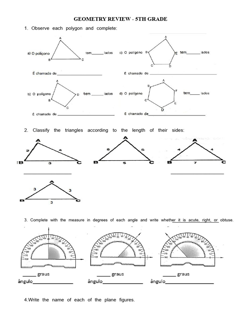 Geometry 5th Grade | PDF | Rectangle | Classical Geometry