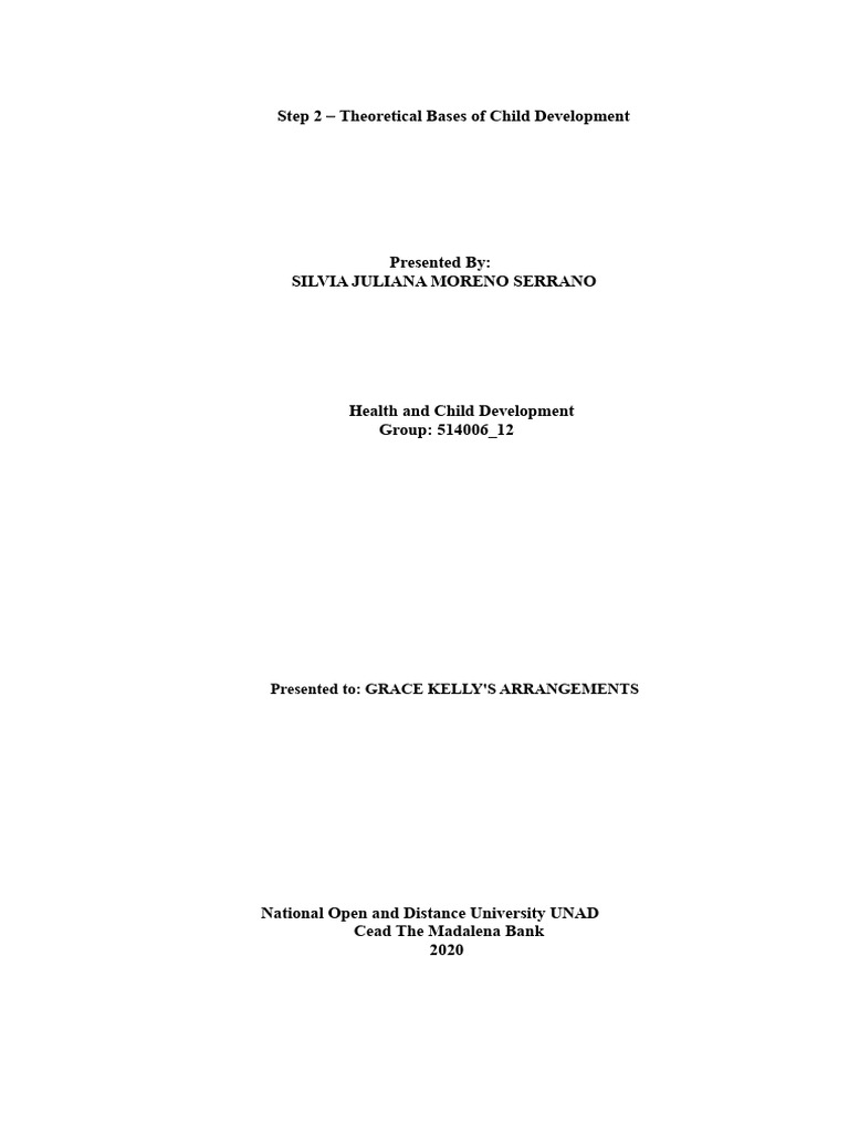 Step 2 - Theoretical Bases of Child Development | PDF | Child ...