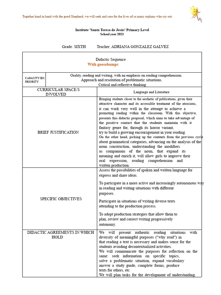 Engaging Sixth Graders in Horror Reading | PDF | Reading Comprehension ...