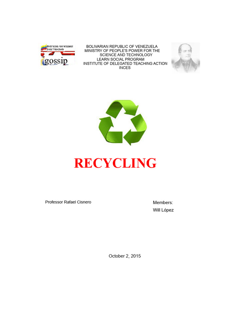 Recycling | PDF | Recycling | Waste