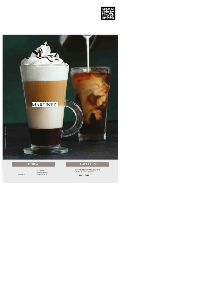 Cafe Martinez Menu | PDF | Coffee | Cooking