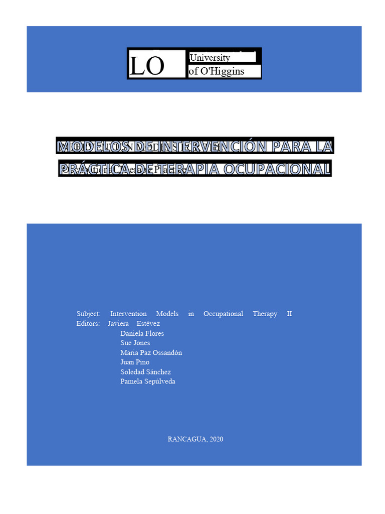 Occupational Therapy Intervention Models | PDF | Occupational Therapy ...