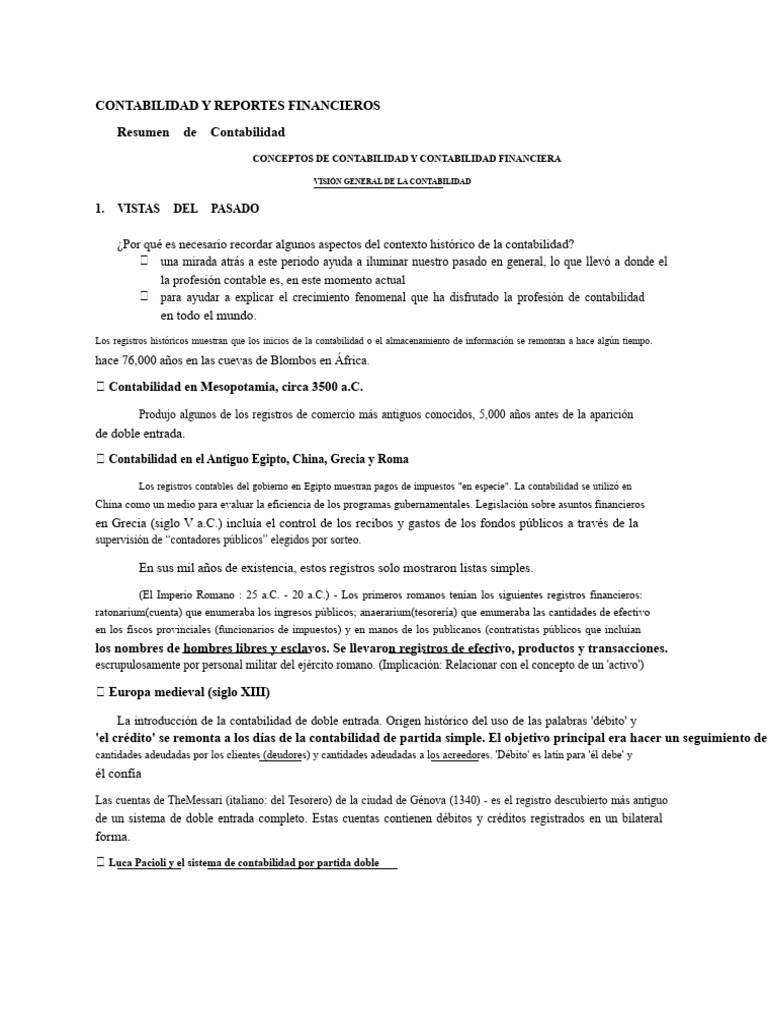 Contabilidad Financiera y Reporte - Semana 1 Tema 1 - Visión General de ...