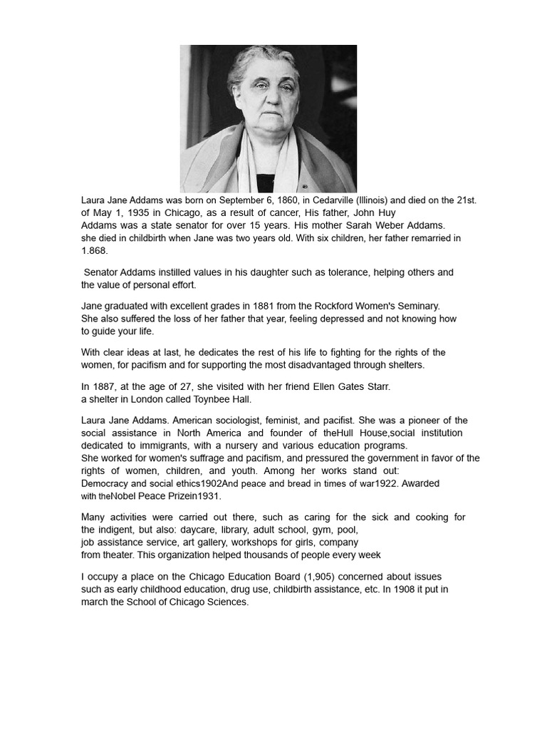 Jane Addams and Graham Taylor | PDF