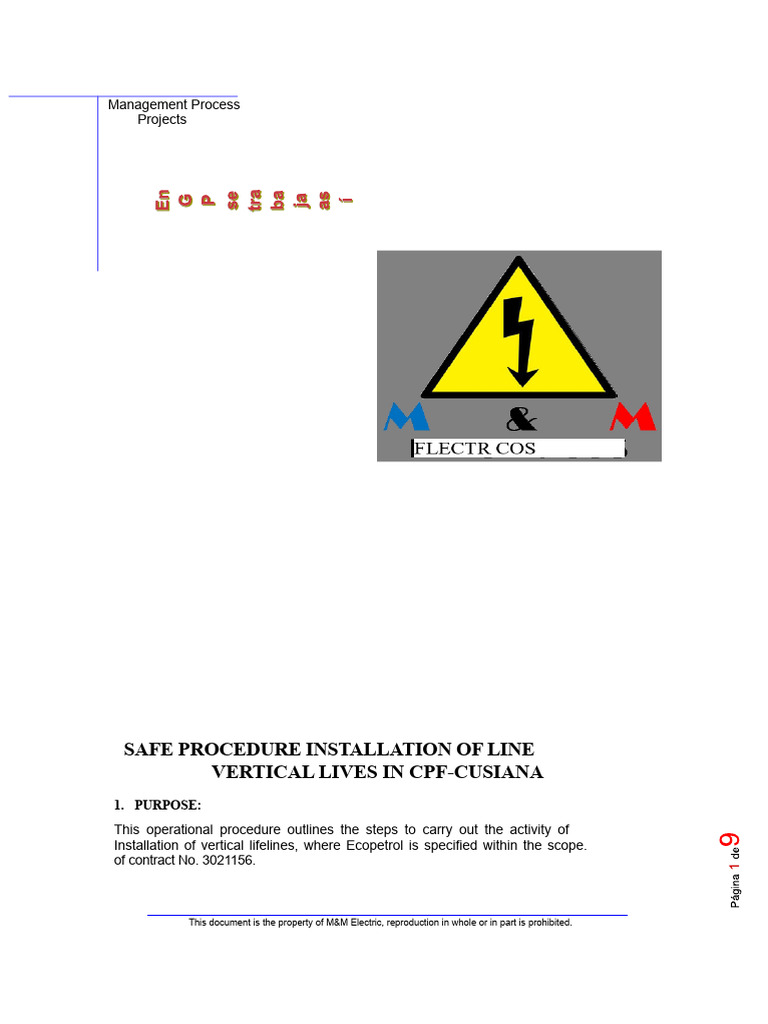 Safe Vertical Lifeline Installation Guide | PDF | Screw | Personal ...