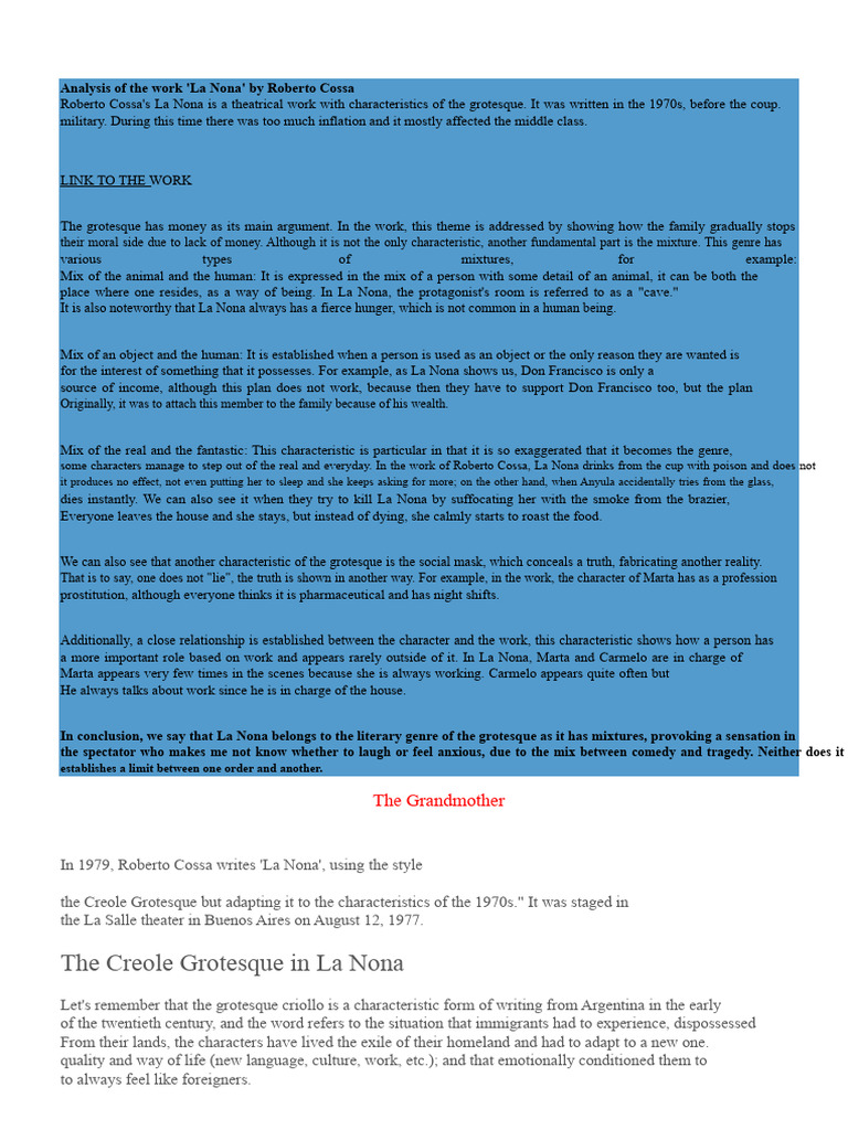 Grandmother | PDF