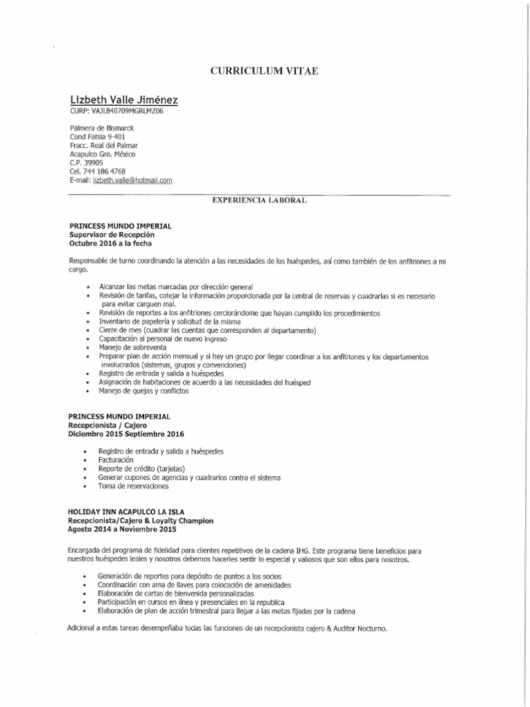 CV Liz Valle | PDF