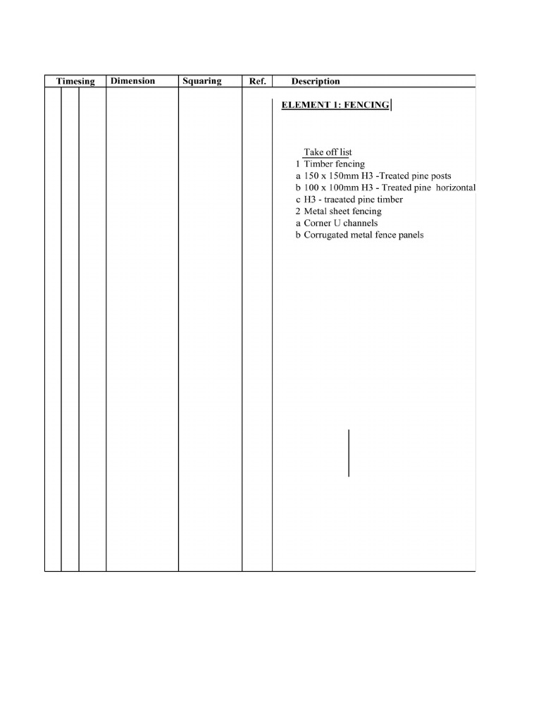 Quantity Survey | PDF