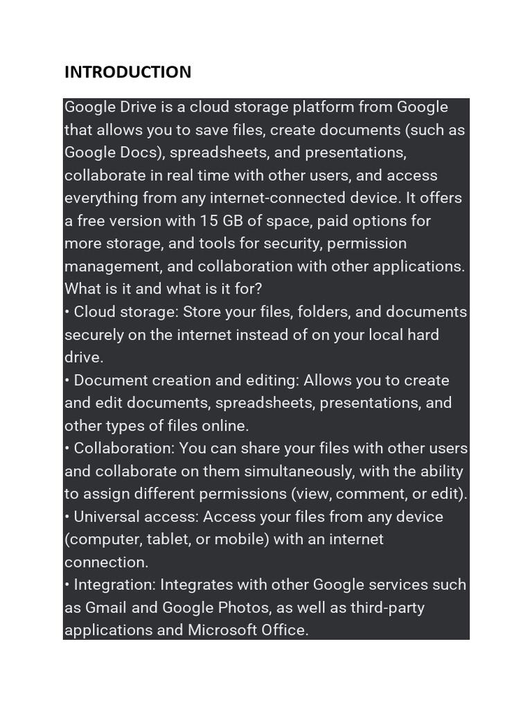 Google Drive Overview and Citation Guide | PDF | Software | Computing