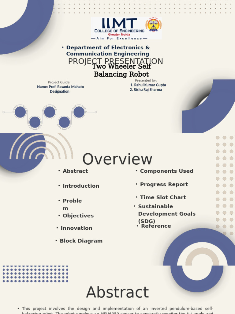 Rahul 7th Sem PPT - 2025-26 | PDF | Robotics | Robot
