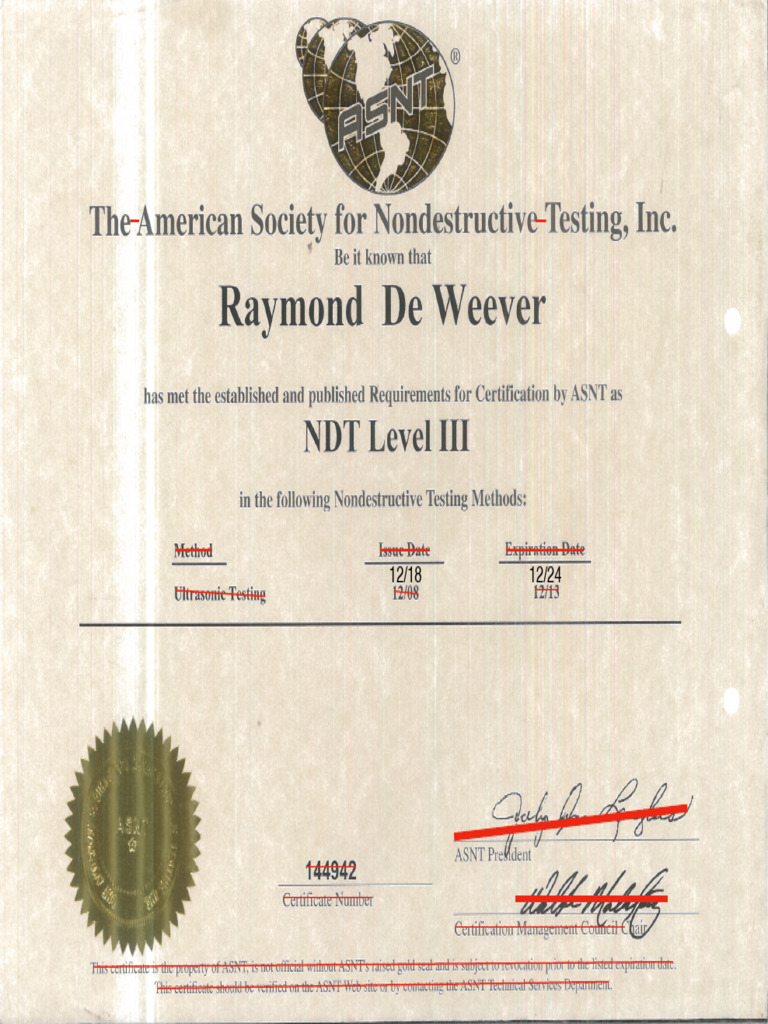 NBIC Certs | PDF