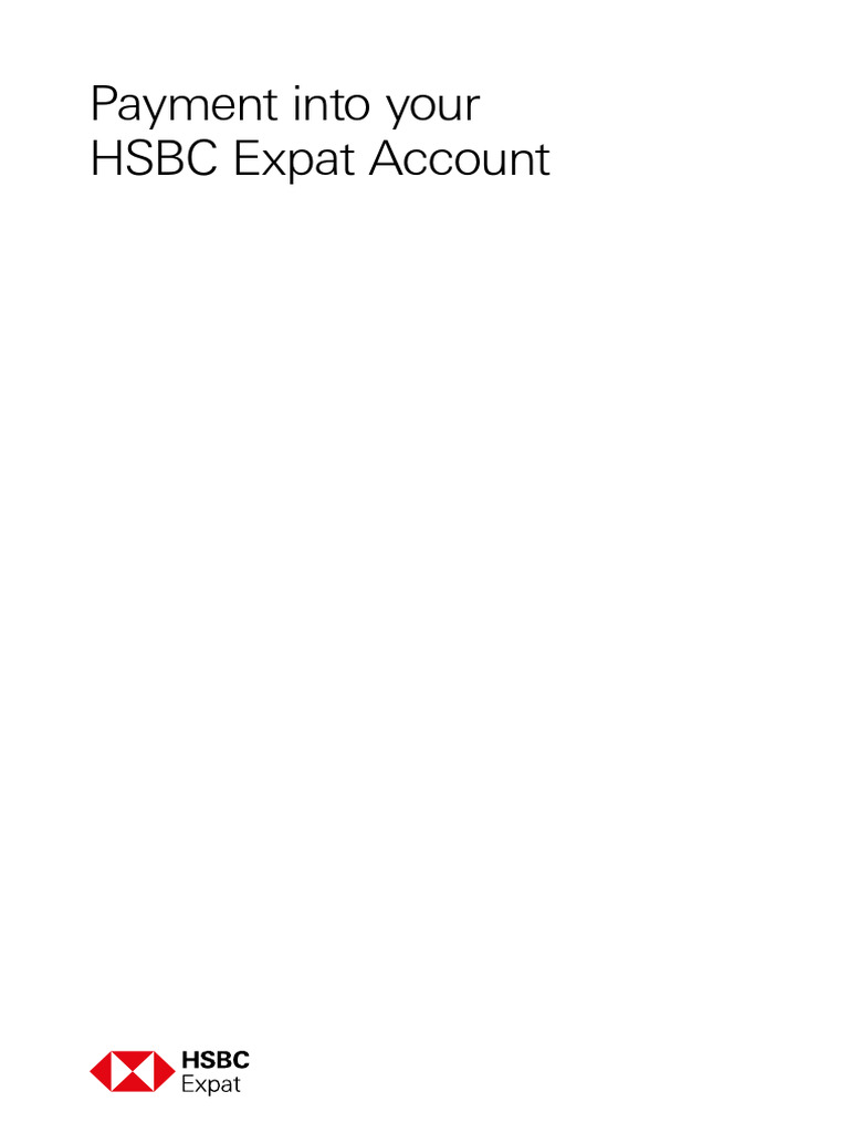 HSBC Expat Inward Payment Form | PDF | Banks | Jersey
