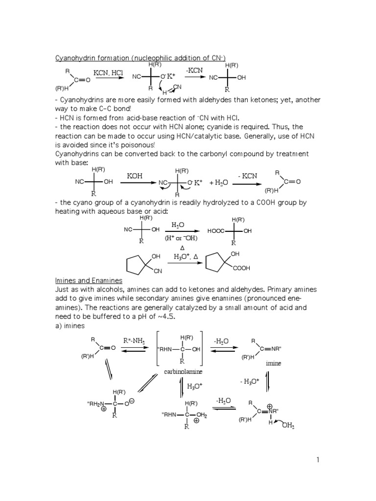 C21B | PDF | Amine | Aldehyde