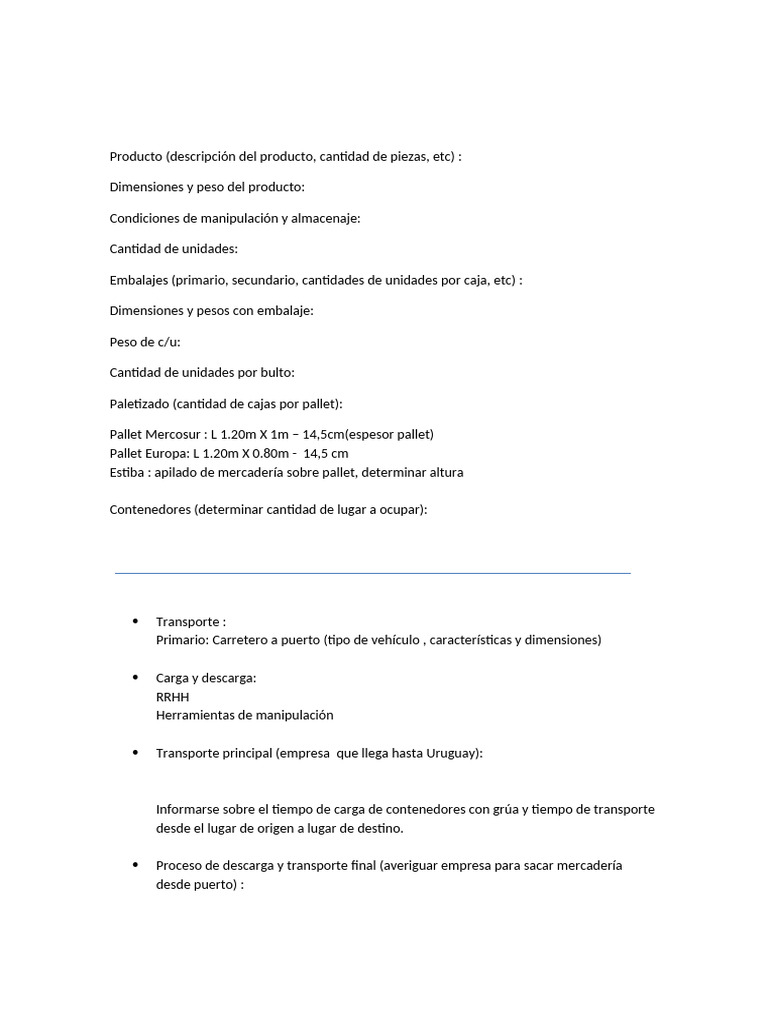Guia para Ejercicio de Importacion | PDF