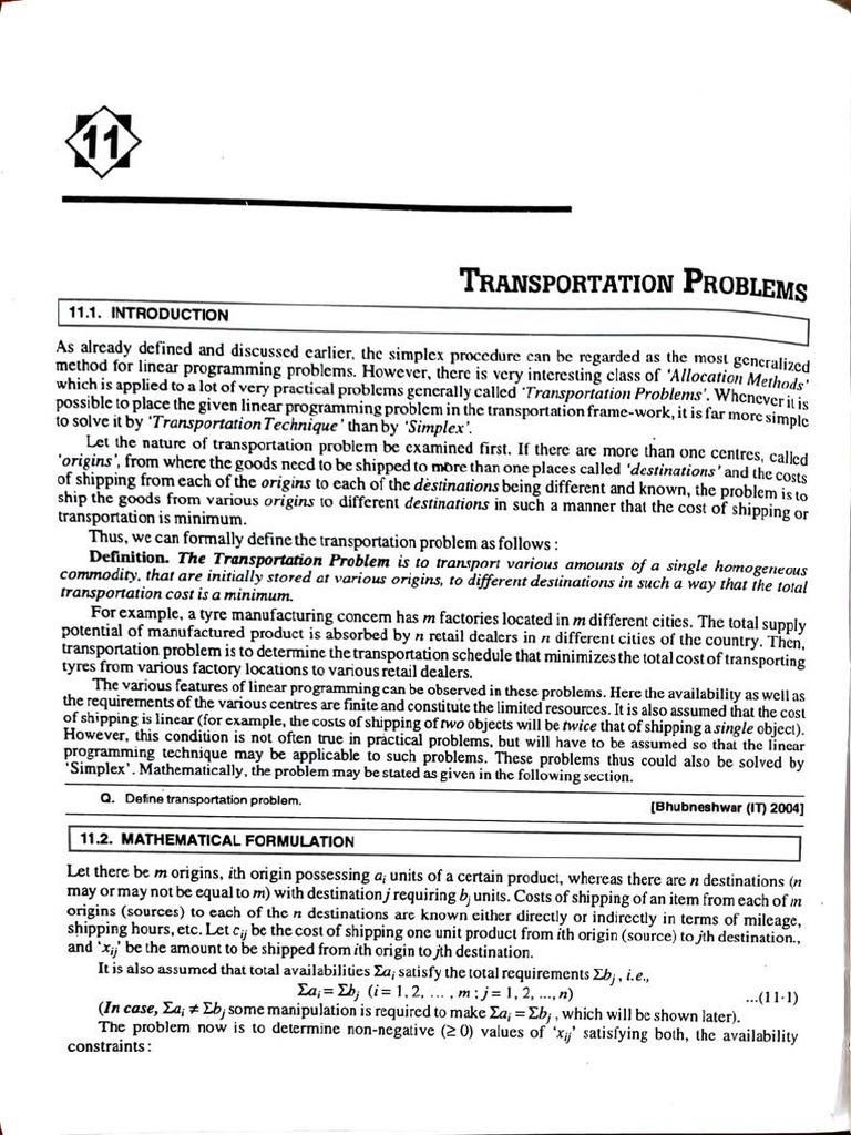 Book Chapter Transportation | PDF
