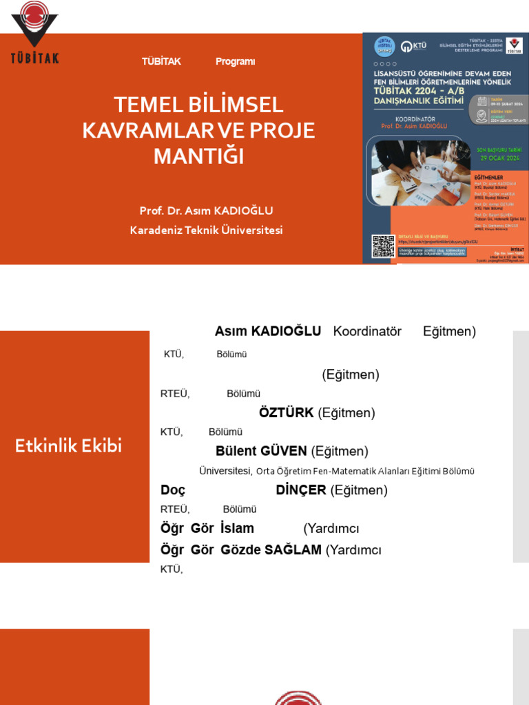 Proje Mantığı Ve Temel Kavramlar (2204) | PDF