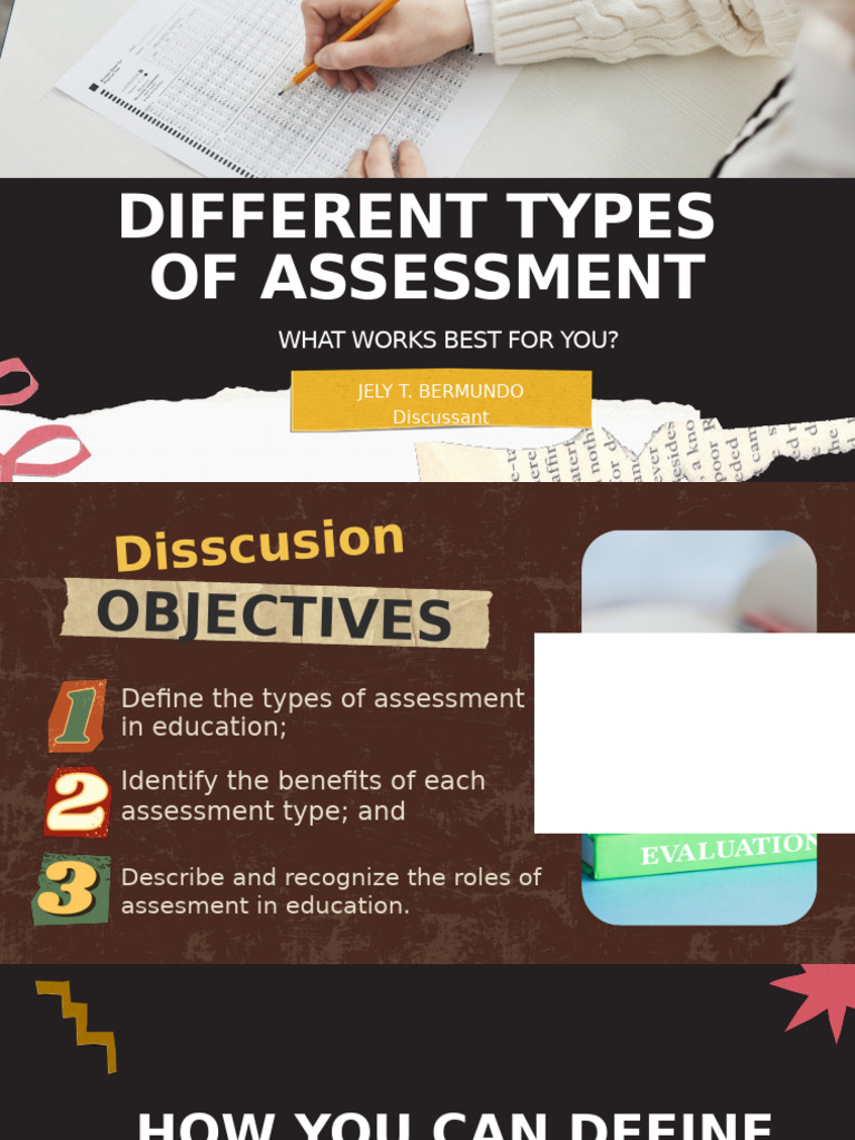 DIFFERENT TYPES OF Assessment | PDF