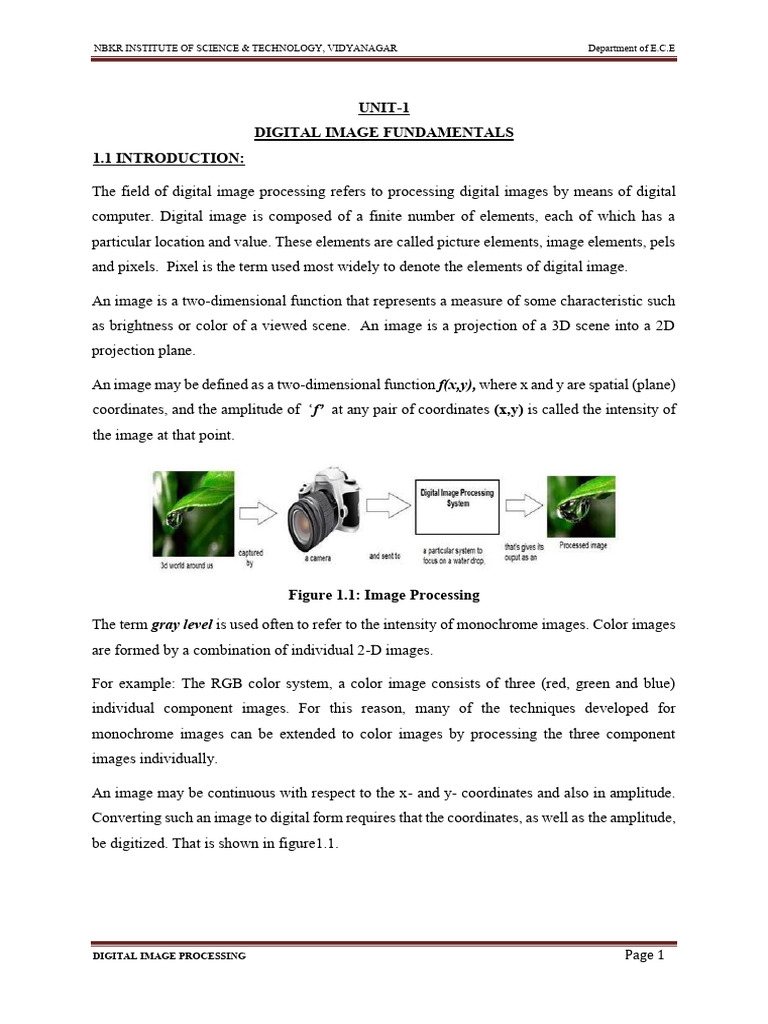 Digital Image Processing Overview | PDF | Data Compression | Digital Image