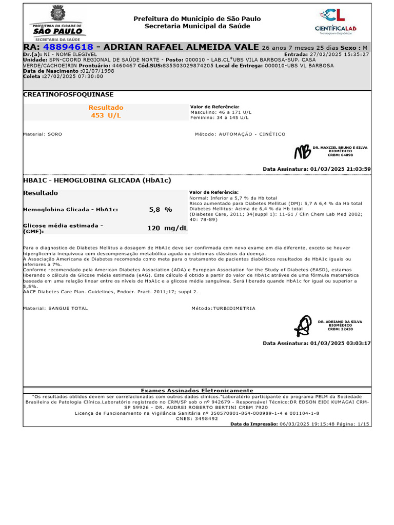 2448894618-Adrian Rafael Almeida Vale | PDF | Diabetes | Hemoglobina ...