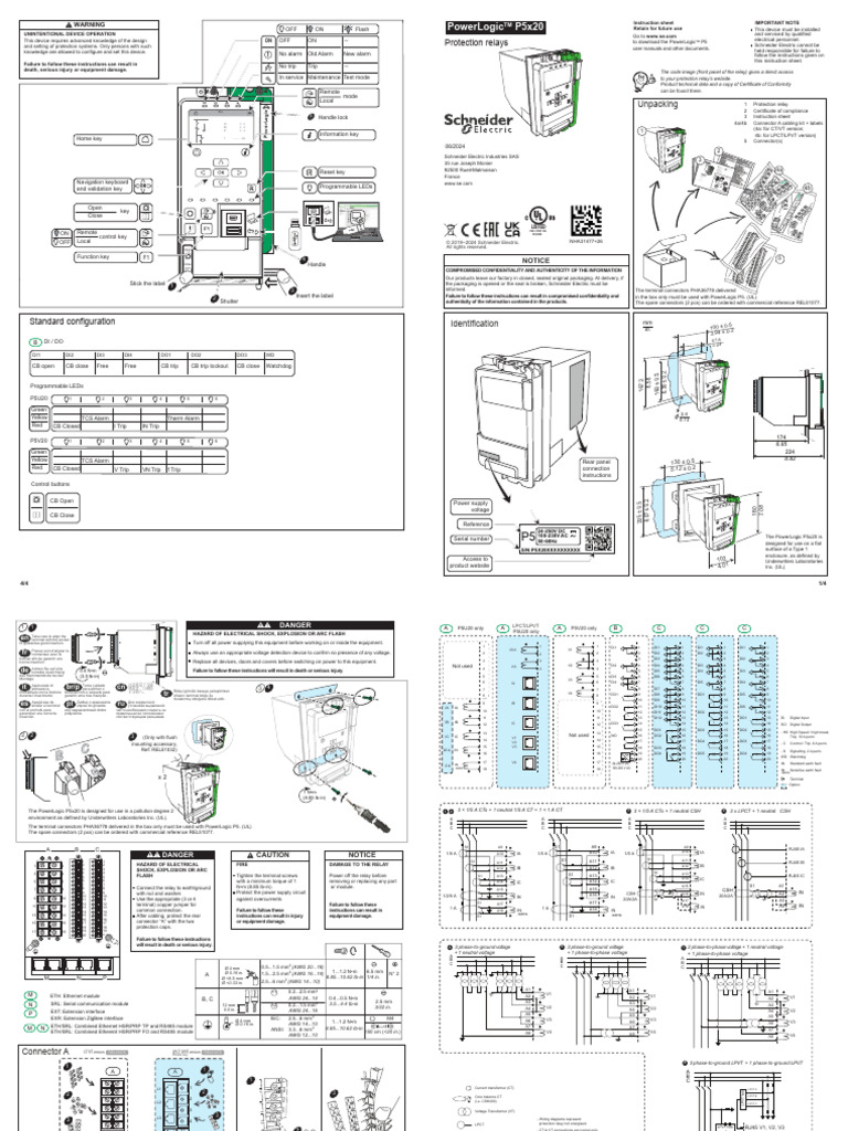 PowerLogic P5x20 Protection Relay Guide | PDF | Computer Science ...