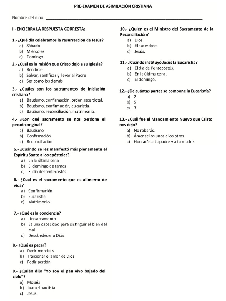 Pre Examen | PDF