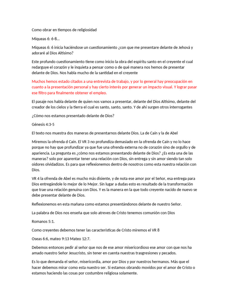 Cómo Presentarse ante Dios con Santidad | PDF | Cristo (título) | Amor
