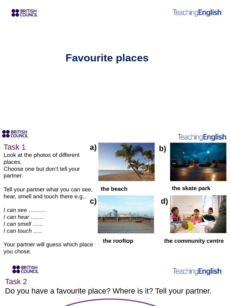 Exploring Favorite Places and Feelings | PDF