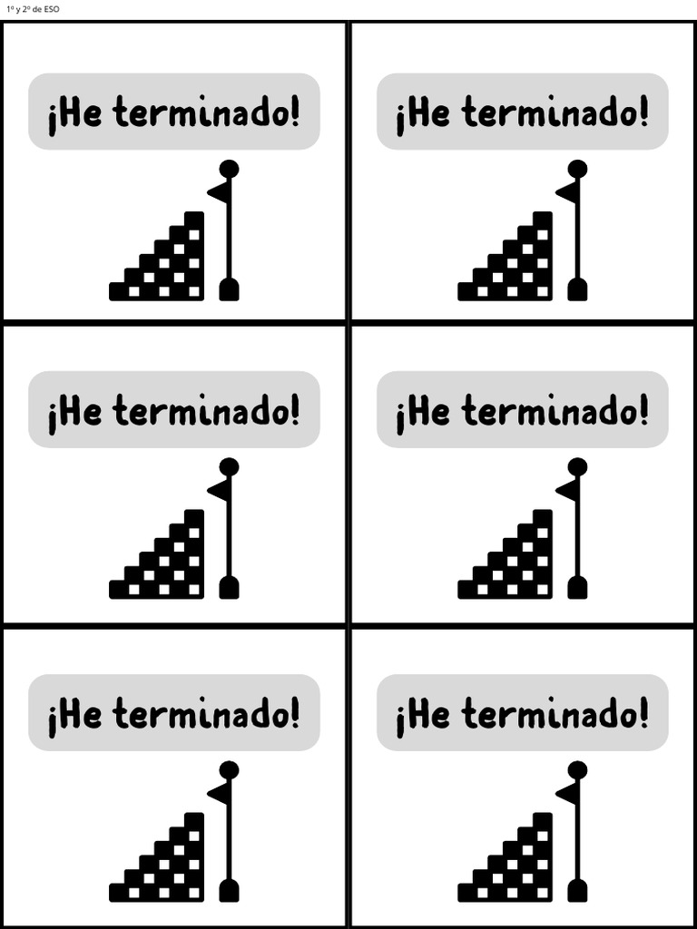 Tarjetas Fast Finishers | PDF | Palabra | Oración (Lingüística)
