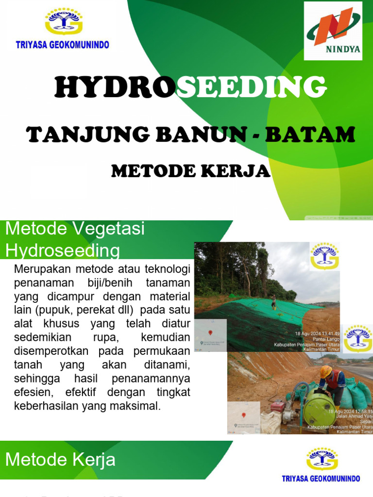 Metode Efektif Hydroseeding Batam | PDF
