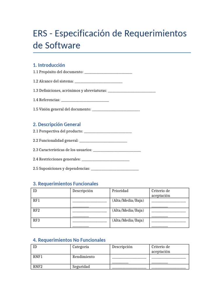ERS Software Tablas | PDF | Software | Lenguaje de modelado unificado