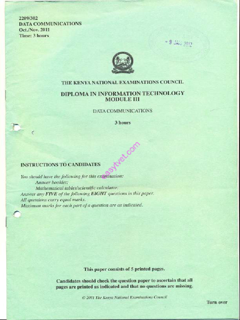 2011n Data Comm | PDF